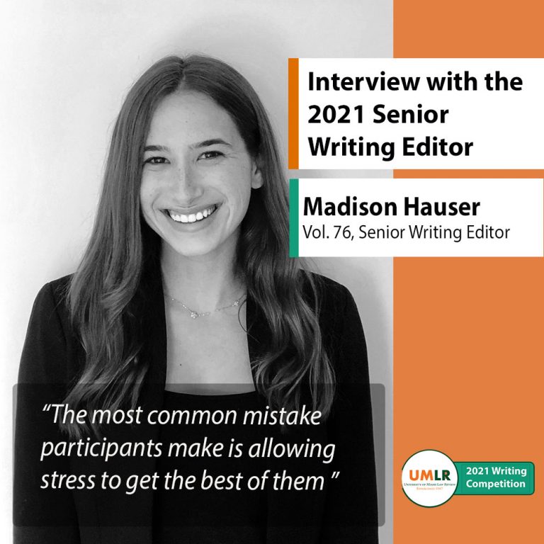 Interview with Senior Writing Editor: Madison Hauser | University of ...