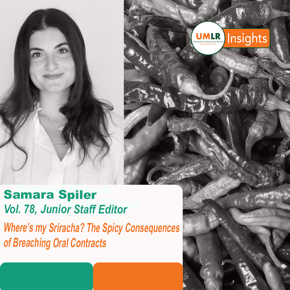 Where’s my Sriracha? The Spicy Consequences of Breaching Oral Contracts ...
