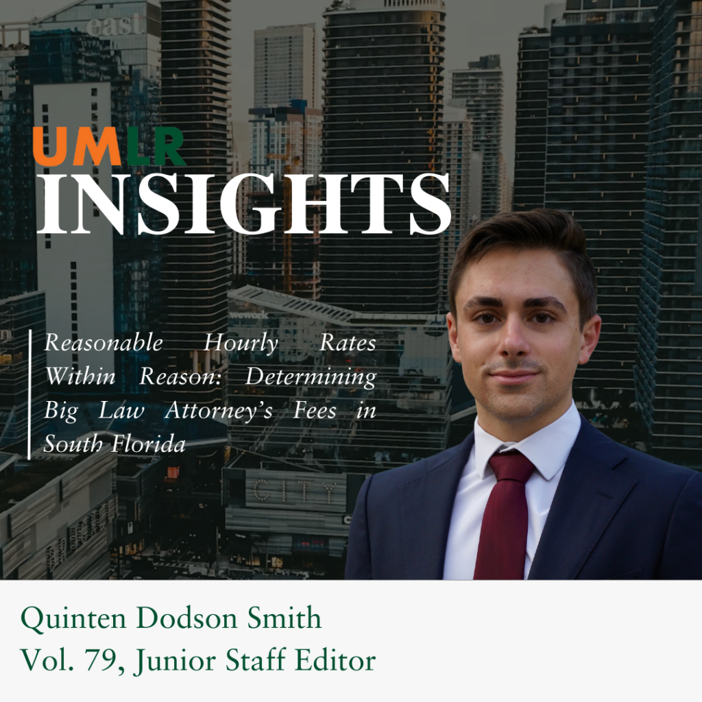 Reasonable Hourly Rates Within Reason: Determining Big Law Attorney’s ...